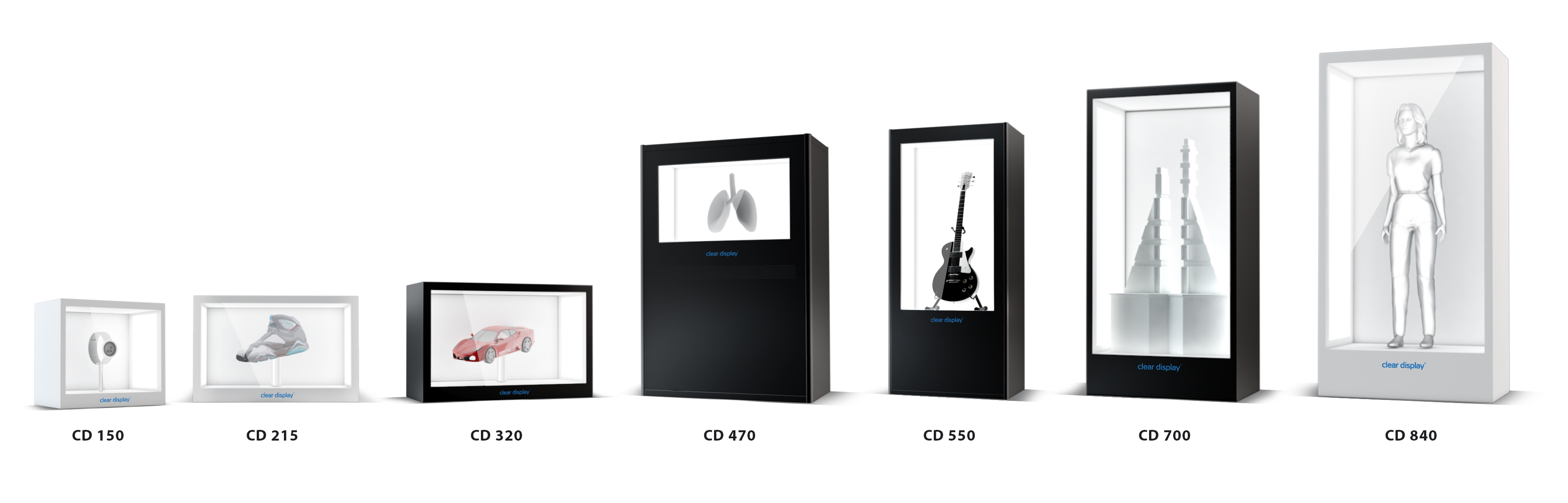 Transparent See Through LCD Display Showcase Technology – Window / Shop ...